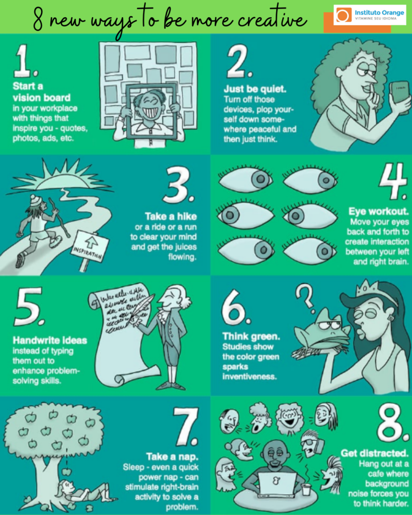 8 new ways to be more creative - Instituto Orange